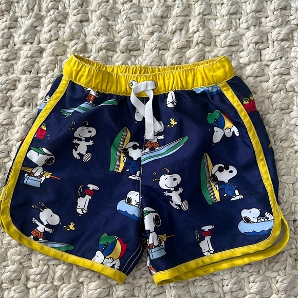Hanna Andersson | Swim | Hanna Anderson Peanuts Snoopy Swim Trunks ...